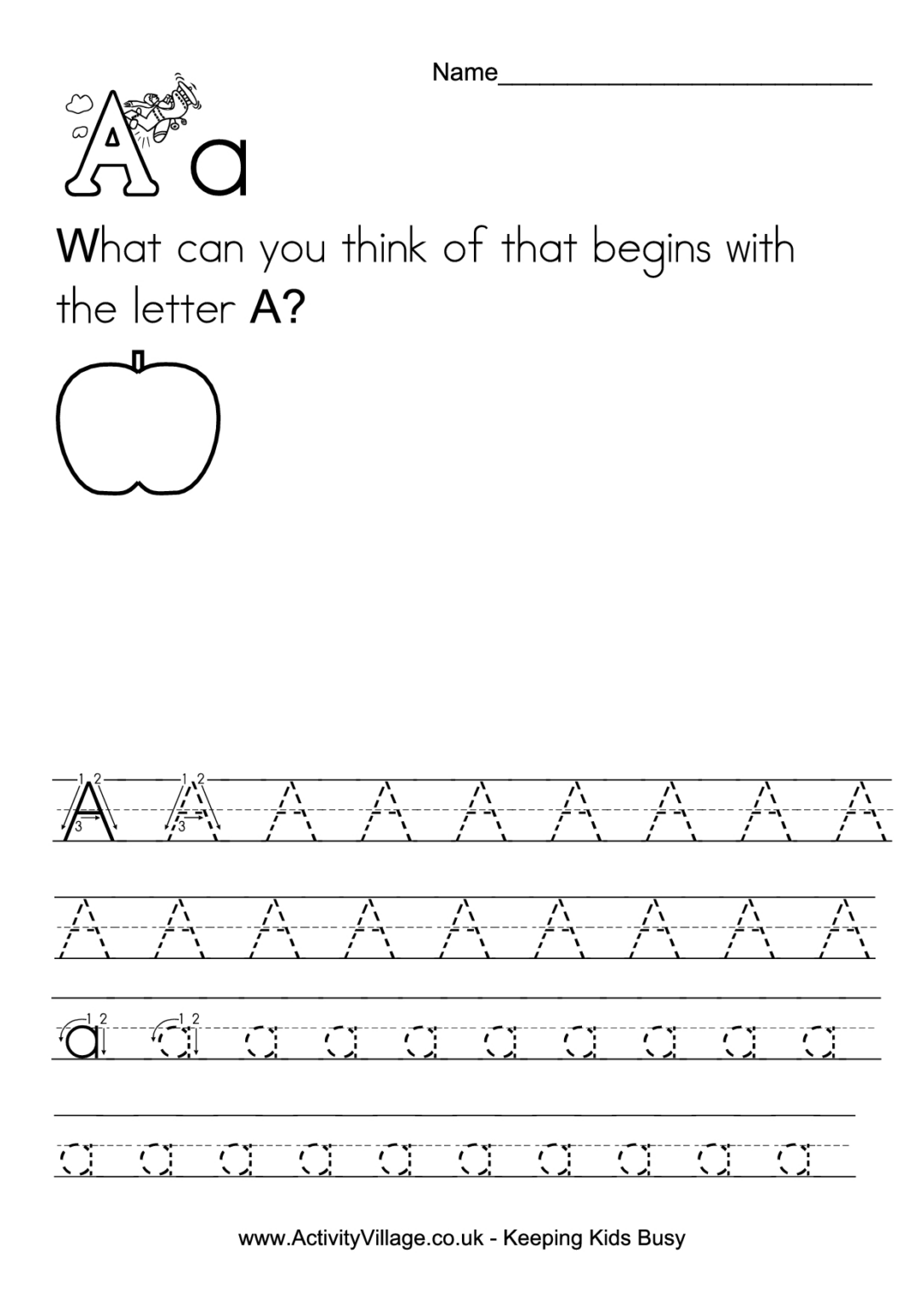 Kidzone Name Tracing AlphabetWorksheetsFree | Name Tracing Worksheets